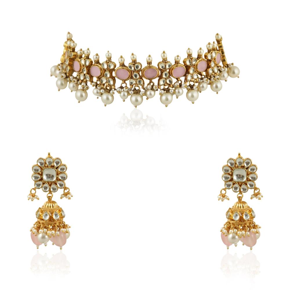 Light Pink Choker Set