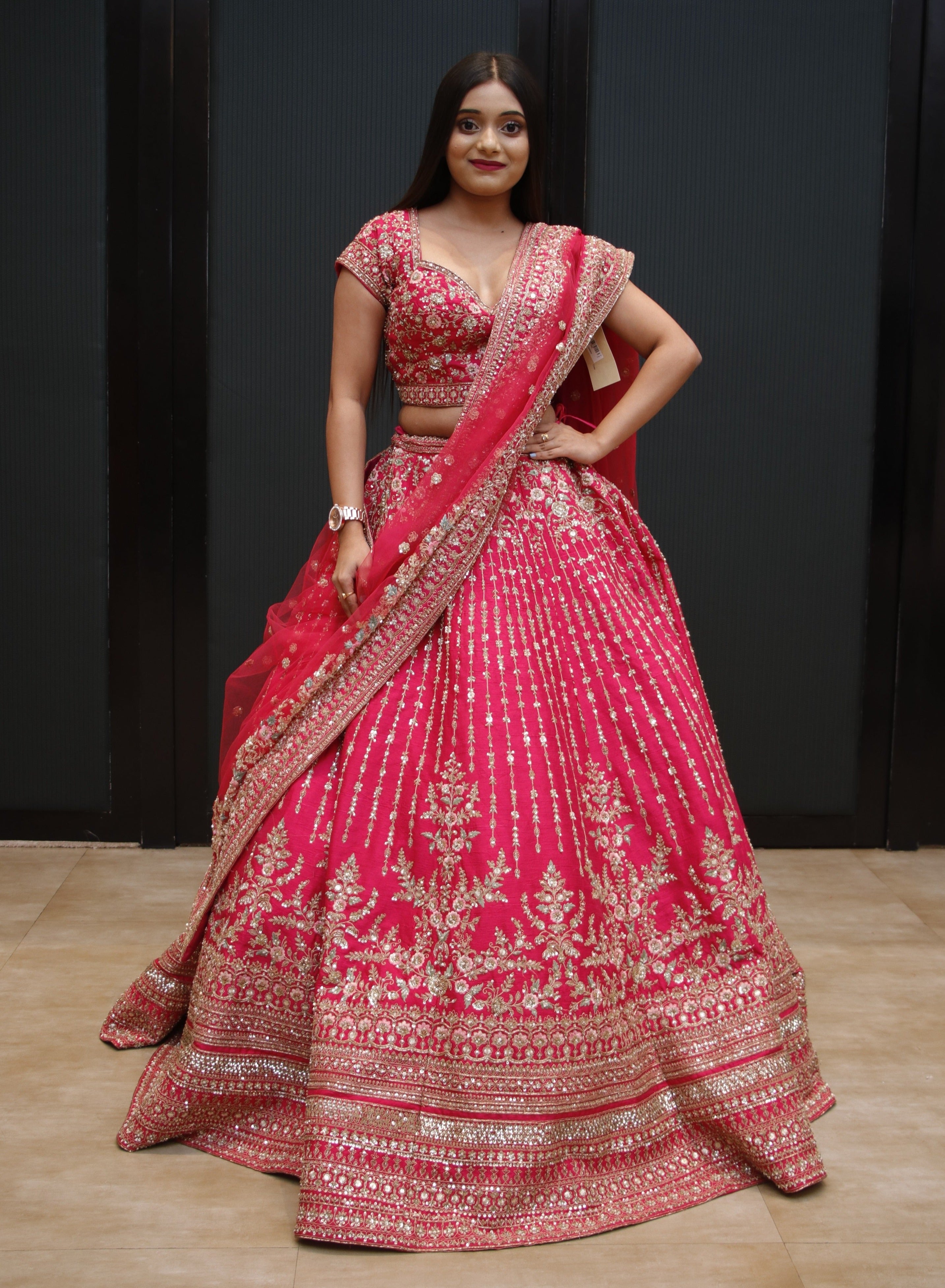 Payal Rani Pink Lehenga Set – WaliaJones